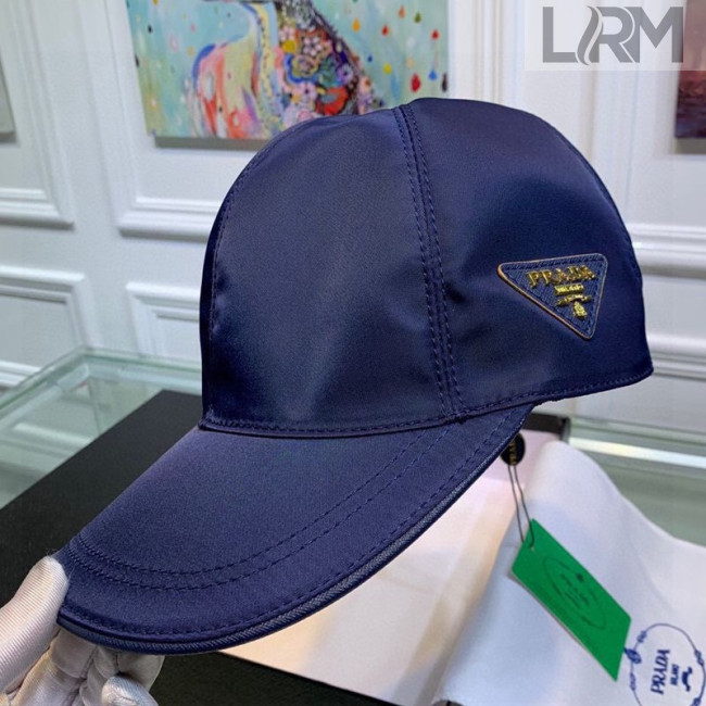 Prada Nylon Baseball Hat Royal Blue 2021